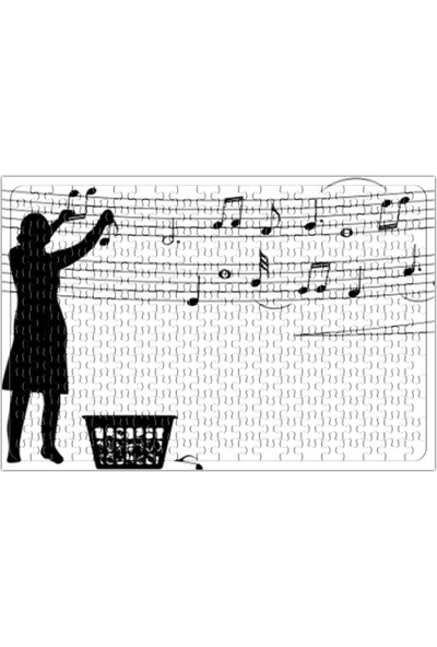 Baskı Dükkanı Notalı Müzik Notalar Komik Puzzle 240 Parça Yapboz Baskı Dükkanı Notalı Müzik Notalar Komik Puzzle 240 Parça Yapboz