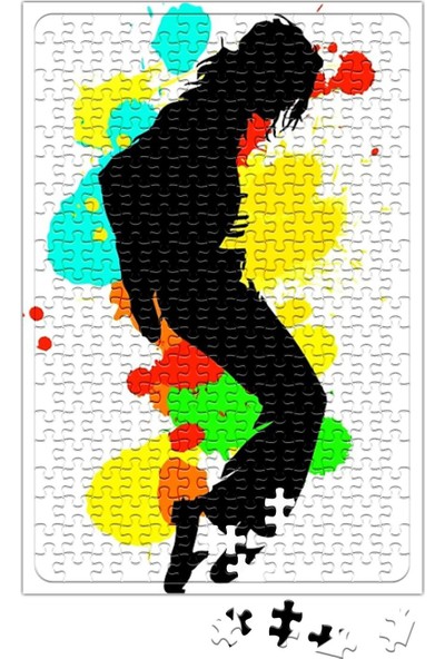 Baskı Dükkanı Michael Jackson Silueta Puzzle 240 Parça Yapboz
