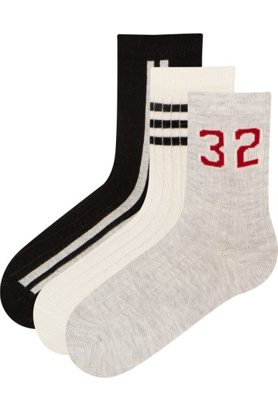Penti Çok Renkli Best Basic 3lü Soket Çorap