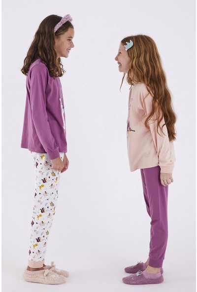 Penti Çok Renkli Kız Çocuk Musical 4lü Pijama Takımı Penti Çok Renkli Kız Çocuk Musical 4lü Pijama Takımı
