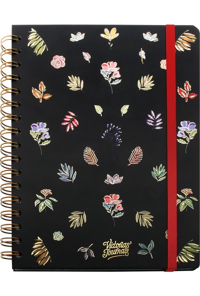Victoria's Journals Victoria's Journals wild Flowers Süresiz Planlayıcı Ajanda 17 x 24 cm