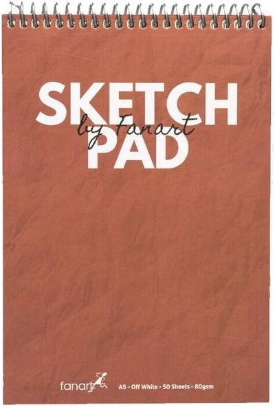 Fanart Academy Sketch Pad Üstten Spiralli A5 80 gr 50 Yaprak Fanart Academy Sketch Pad Üstten Spiralli A5 80 gr 50 Yaprak