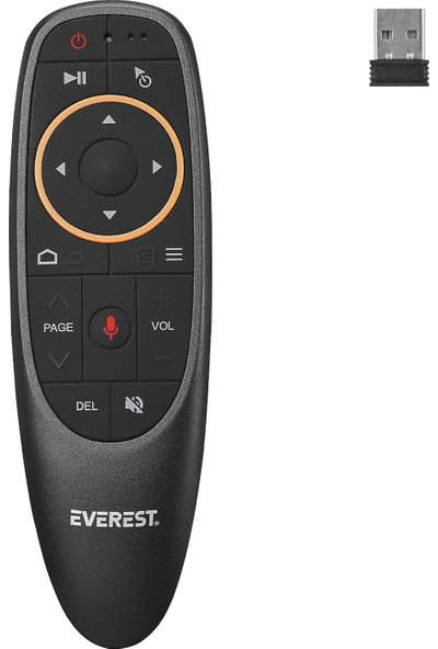 Everest Ev-Hm 20 Seslı Komut Gyro Hava Haraket Tv Box Bılgısayar Smart Tv Mouse ve Kumanda