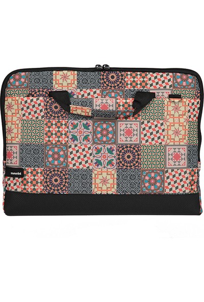 Moserini 15.6'' Taban Korumalı, Omuz Askılı, Desenli Notebook Laptop Macbook Çantası - Antares