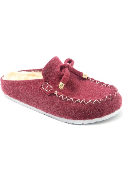 Muks Kadın 255.ZN Muks Keçe Terlik Bordo Muks Kadın 255.ZN Muks Keçe Terlik Bordo