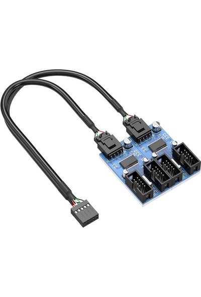 Platoon Ankart Için USB Hub 9 Pin USB Çoklayıcı Anakart Için 4 Port USB 2.0 Çoklayıcı Platoon Ankart Için USB Hub 9 Pin USB Çoklayıcı Anakart Için 4 Port USB 2.0 Çoklayıcı
