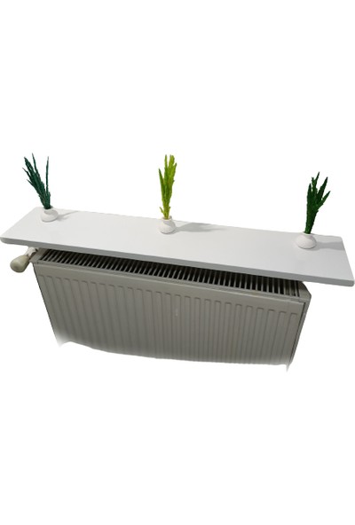 Fh Ticaret Petek Üstü Dekoratif Raf Beyaz Raf ve Siyah Raf Altı 60-70-80 cm Lik Peteklere Uygundur