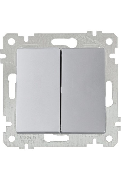 Mutlusan Rita Inox Mek+Tuş Komütatör (Vidalı)