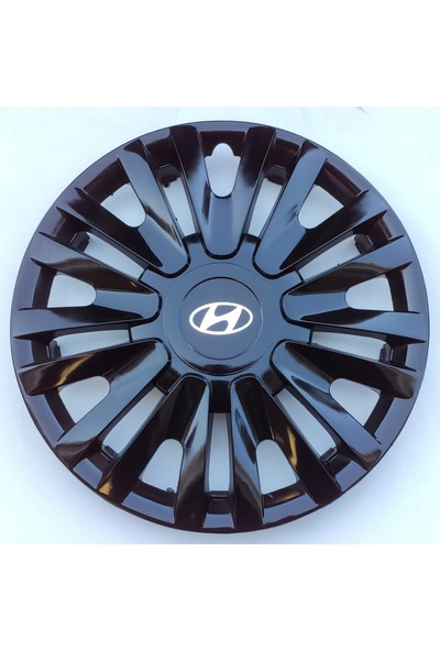 AJK Hyundai I10 I20 Parlak Siyah 14 Inç Kırılmaz Jant Kapağı 4 Adet