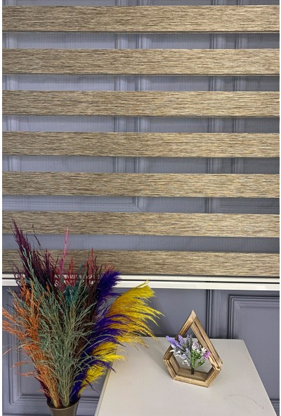 Harmony Kahve Bambu Zebra Perde