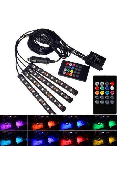 Auto Ampulance Araç Içi Ayak Altı LED Kumandalı Sese Duyarlı 12'li - Rgb Auto Ampulance Auto Ampulance Araç Içi Ayak Altı LED Kumandalı Sese Duyarlı 12'li - Rgb Auto Ampulance