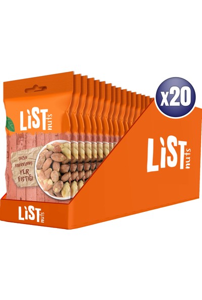 List Nuts Tuzlu Yer Fıstığı 20 x 35 G