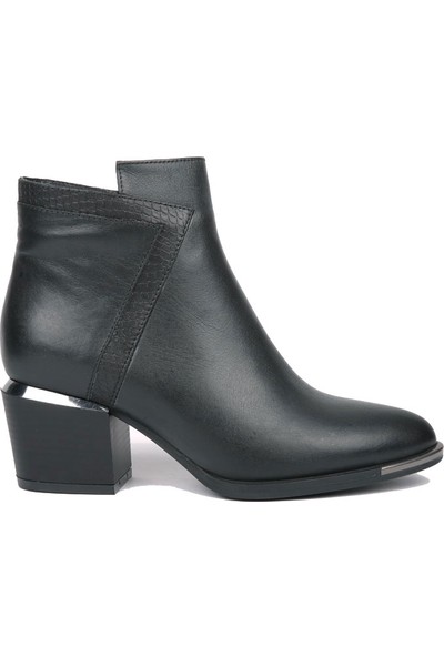 Venüs Venus Deri Siyah Bot