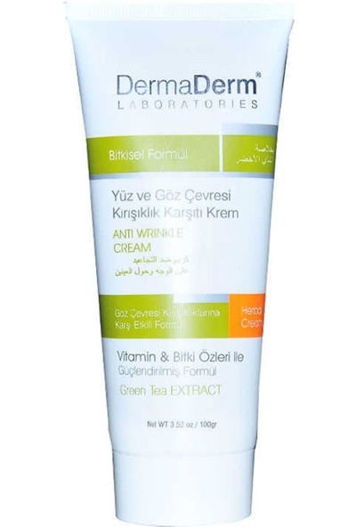 Dermaderm Yüz ve Göz Çevresi Kırışıklık Karşıtı Krem 100 gr