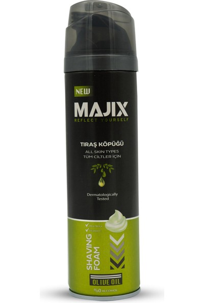 Majix Tıraş Köpüğü Olive Oil 200 Ml. Majix Tıraş Köpüğü Olive Oil 200 Ml.
