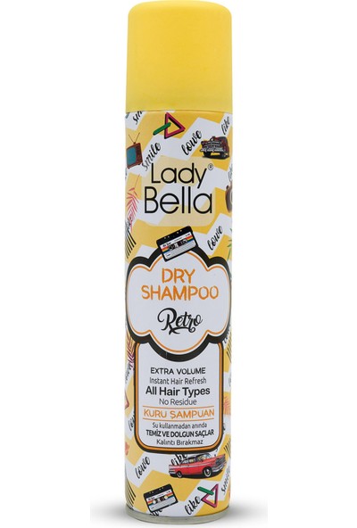 Lady Bella Kuru Şampuan Retro 200 ml