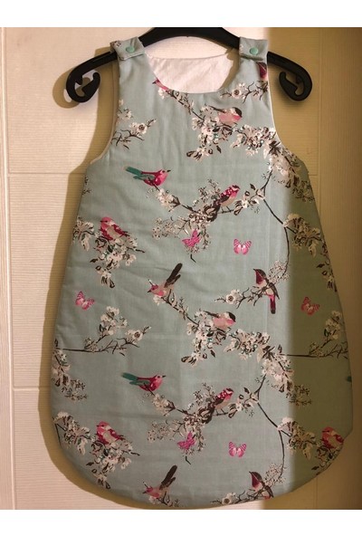 Esma Bebe Uyku Tulumu Vintage Kuşlar Desen/0-12 Ay