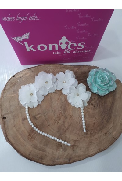 Kontes Gelin Tacı Saç Aksesuarı Lohusa Tacı Kontes Gelin Tacı Saç Aksesuarı Lohusa Tacı