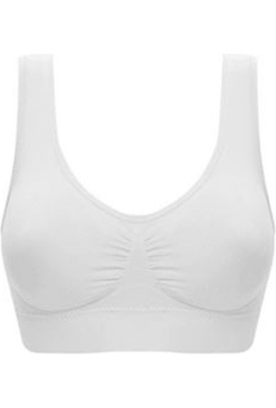 Emirzade 704B Dikişsiz Pedli Sütyen Beyaz Emirzade 704B Dikişsiz Pedli Sütyen Beyaz