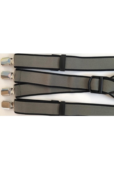 Kemer Sepeti Haki Pantolon Askısı 4 Klipsli