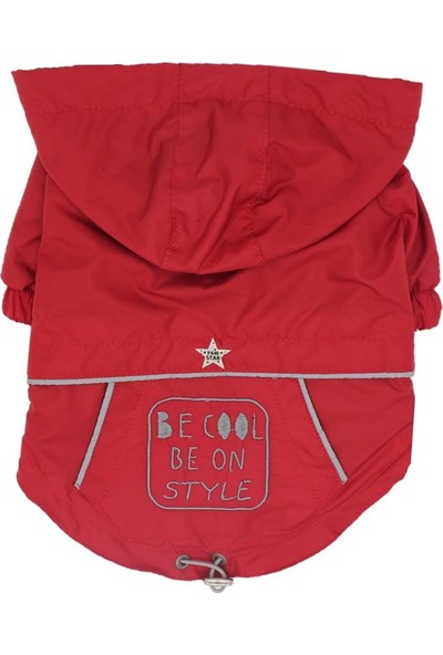 Pawstar Kırmızı Be Cool Nakışlı Kedi Köpek Mont Kedi Köpek Kıyafeti Pawstar Kırmızı Be Cool Nakışlı Kedi Köpek Mont Kedi Köpek Kıyafeti