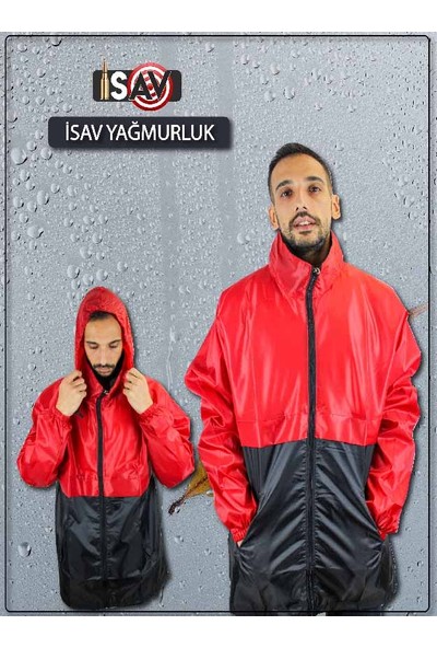 RAYOVAC Isav Yağmurluk Kırmızı-Siyah