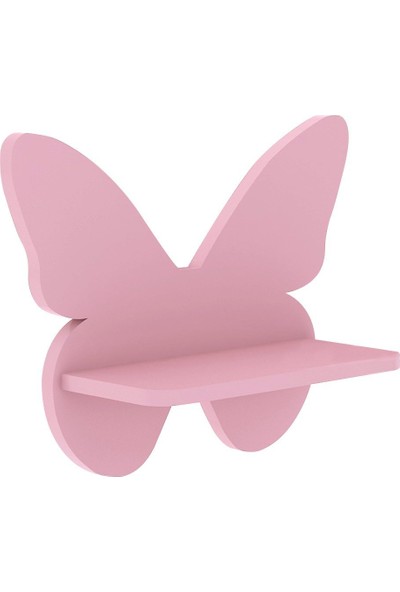 Gaga Wood Çocuk Odası Duvar Rafı - Ahşap - Kelebek