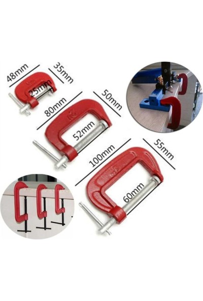 Sayra Doğrama ve Metal Sıkma Sıkıştırma 3'lü Mini Mengene Aparatı Sayra Doğrama ve Metal Sıkma Sıkıştırma 3'lü Mini Mengene Aparatı