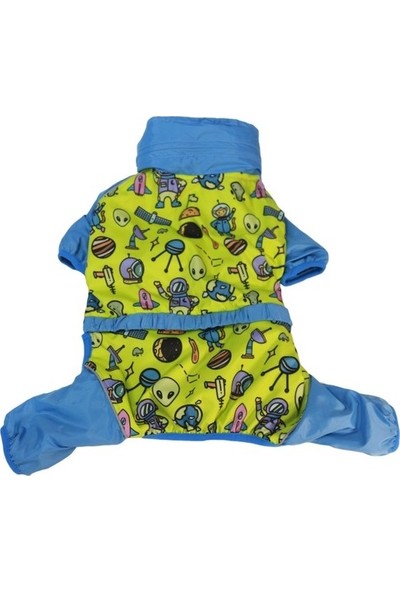 Pawstar Space Romper Küçük ve Orta Irklar İçin Tulum-Mont Köpek Kıyafeti