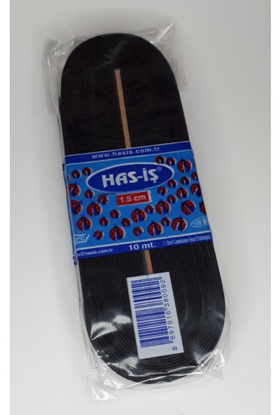 Has-İş Has - Iş 1,5 cm Yassı Don Paça Bel Etek Lastiği 10 Metre
