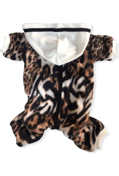 Kemique Leo Chique Polar Kapşonlu Kedi Tulumu Kıyafeti L