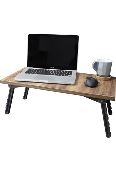 Noowa Katlanır Laptop Masası Çalışma Yatak Kahvaltı Masası 60X30 cm