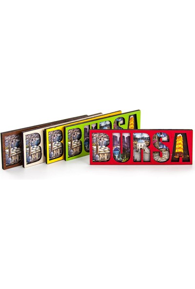 İhvan Bursa Görselli Ahşap Magnet Armağanlik