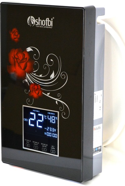 Shofbi Akıllı Dijital Sıcaklık Ayarlı Şofben Sh-2p Siyah Gül Shofbi Akıllı Dijital Sıcaklık Ayarlı Şofben Sh-2p Siyah Gül