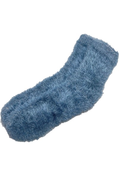 Passion Socks Antrasit 1 Çift Canlı Renkler Kışlık (Tüylü) Kalın Çorap