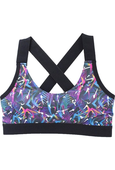 Ilbaş Arkası Çapraz Desenli Sporcu Sütyen