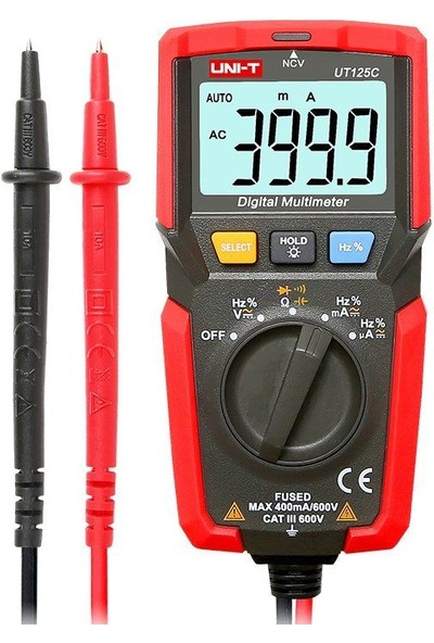 Unı-T Ut125C Cep Tipi Dijital Multimetre Unı-T Ut125C Cep Tipi Dijital Multimetre
