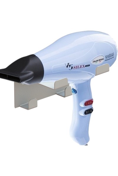 Thorqtech Saç Kurutma Makinesi Tutacağı, Beyaz Fön Makinesi Banyo Rafı