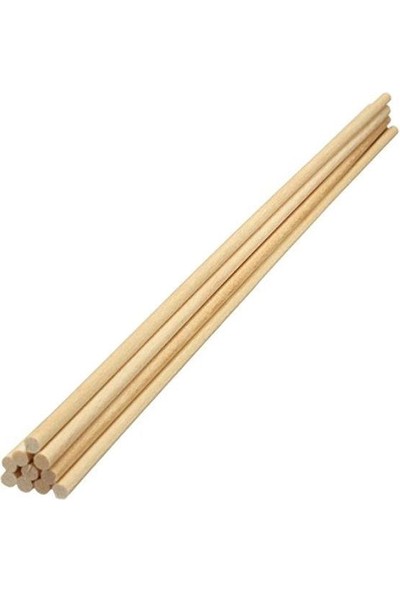 Art & Art Ahşap Yuvarlak Çubuk 30 Cm. 5 mm Çap 10'lu Paket