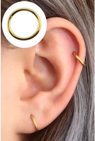 Vilma Aksesuar Çelik Piercing Kulak Kıkırdak 8 mm Vilma Aksesuar Çelik Piercing Kulak Kıkırdak 8 mm