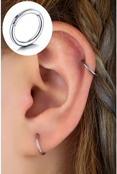 Belirtilmemiş Çelik Piercing Kulak Kıkırdak 8 mm