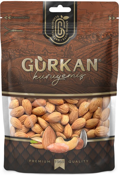 Gürkan Kuruyemiş Çiğ Badem Naturel 200 gr