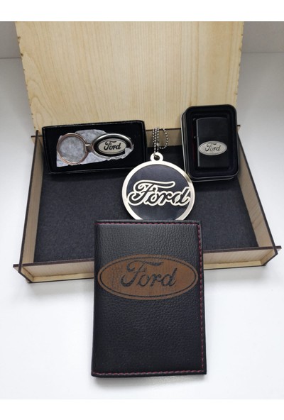 Hediyen Burada Ford. Logolu Ahsap Kutulu Ford Ruhsat Kabı Seti Hediyen Burada Ford. Logolu Ahsap Kutulu Ford Ruhsat Kabı Seti