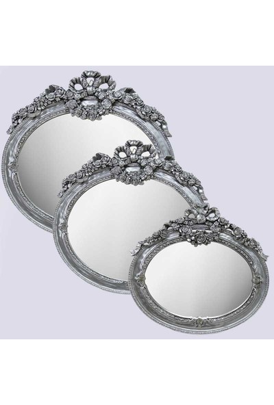 By Selim Çiçek 3'lü Ayna Gümüş