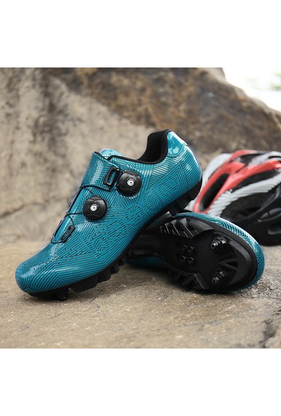 Sıtong Dağ Kilidi Mavi Bisiklet Ayakkabı Dönen Toka (Yurt Dışından)