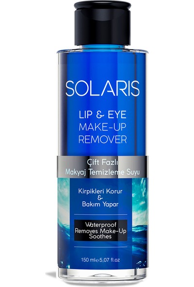 Solaris Göz Makyaj Temizleme Suyu Çift Fazlı 150 ml