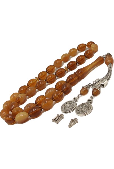 Vip Kehribar Beyzi Kesim Toz Kehribar Tesbih