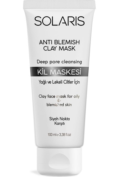Solaris Kil Maskesi Yağlı ve Lekeli Ciltler İçin 100 ml