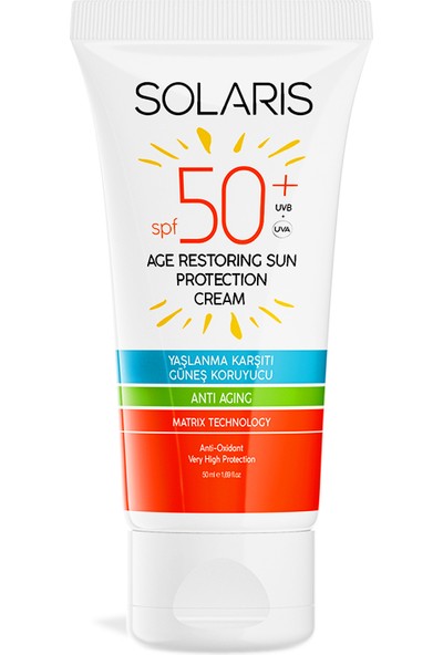 Solaris Güneş Kremi Yaşlanma Karşıtı SPF 50+ ( 50 ml ) Solaris Güneş Kremi Yaşlanma Karşıtı SPF 50+ ( 50 ml )