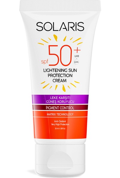 Solaris Güneş Kremi Leke Karşıtı SPF 50+ ( 50 ml ) Solaris Güneş Kremi Leke Karşıtı SPF 50+ ( 50 ml )